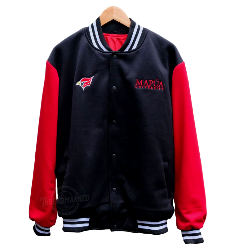 MAPUA Cardinals Season 100 Varsity Jacket - Black/Red [ON-HAND ...