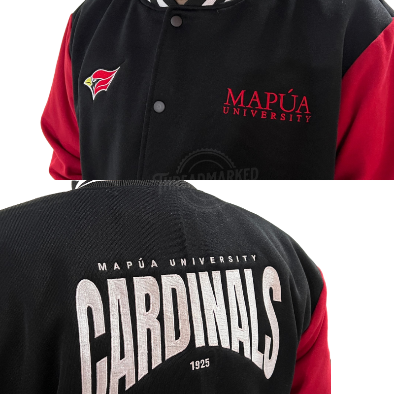MAPUA Cardinals Season 100 Varsity Jacket - Black/Red [ON-HAND ...
