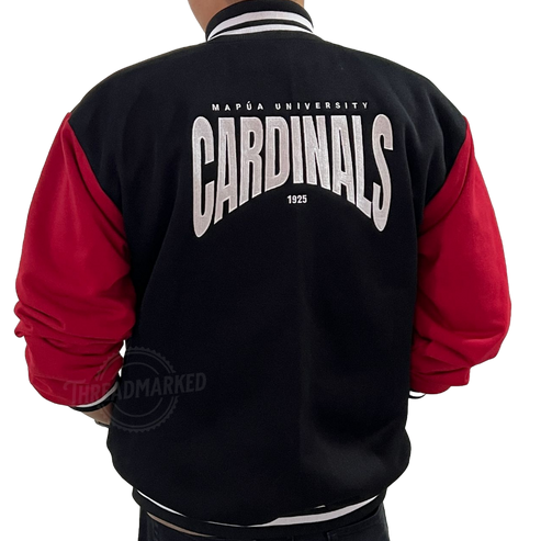 MAPUA Cardinals Season 100 Varsity Jacket - Black/Red [ON-HAND ...
