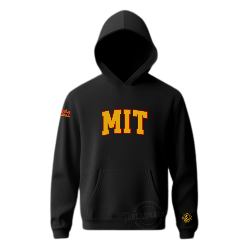 MAPUA Global MIT Embroidered Hoodie - Black [ON HAND] – Threadmarkedph
