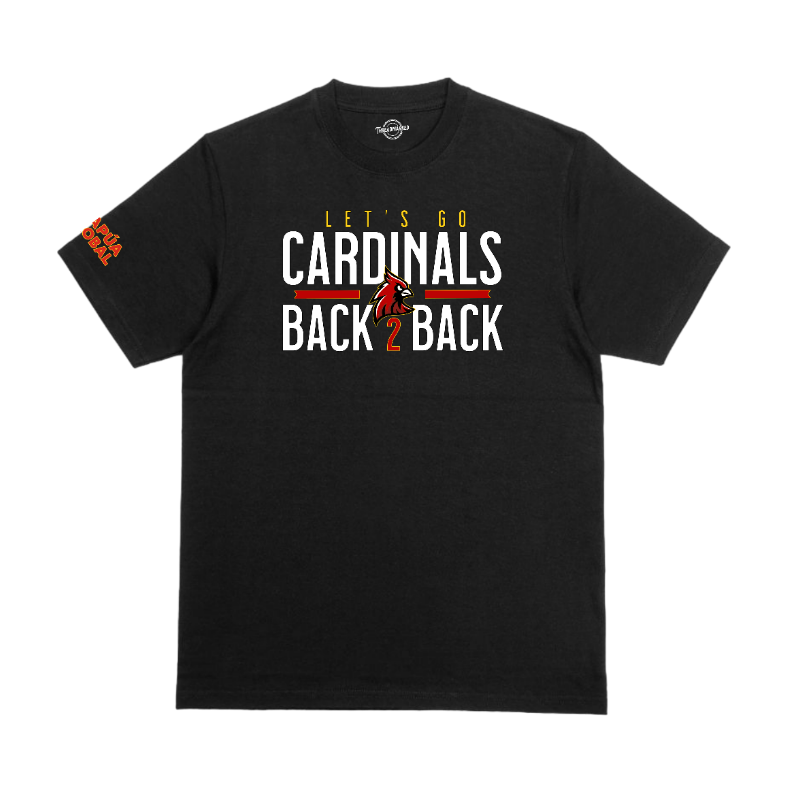Cardinals Back 2 Back Embroidered Shirt [ PRE ORDER BATCH 1: SHIPS 3 W ...